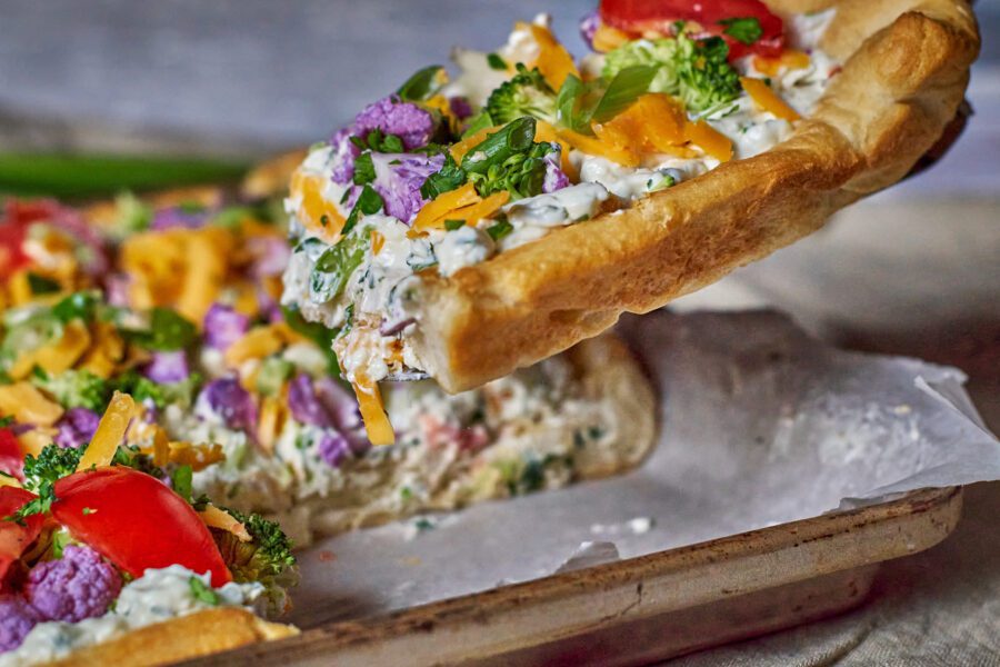 Chilled Veggie Pizza Using Crescent Rolls: Shortcut Recipe