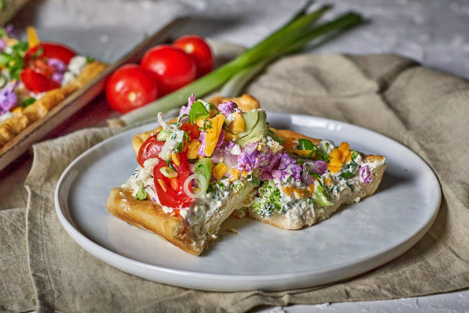 Chilled Veggie Pizza Using Crescent Rolls: Shortcut Recipe