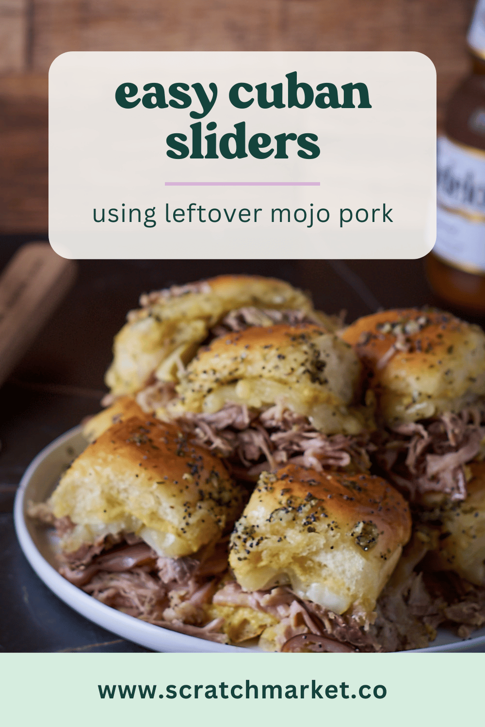 Cuban Sliders a.k.a. Mini Medianoche Sandwiches