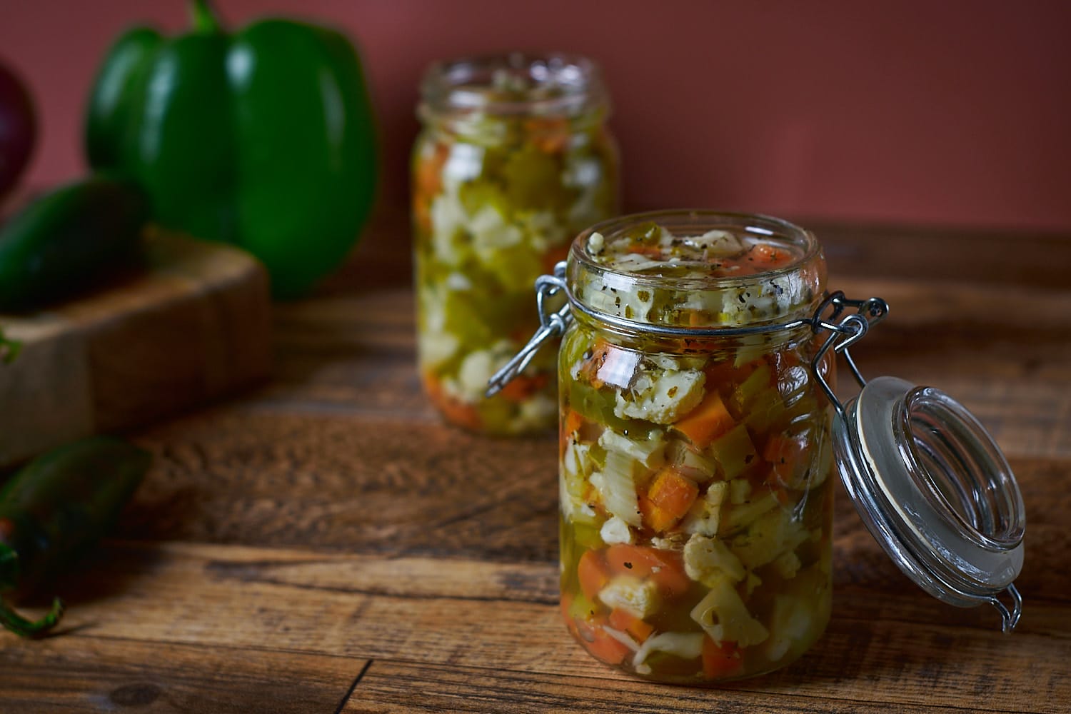 Homemade Chicago Giardiniera Recipe - Spicy Condiment - Gimme From Scratch