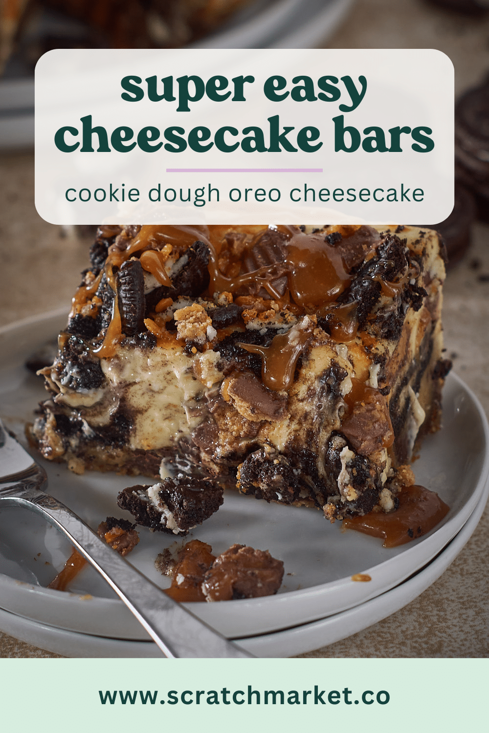 Cookie Dough Oreo Cheesecake Bars - Gimme From Scratch